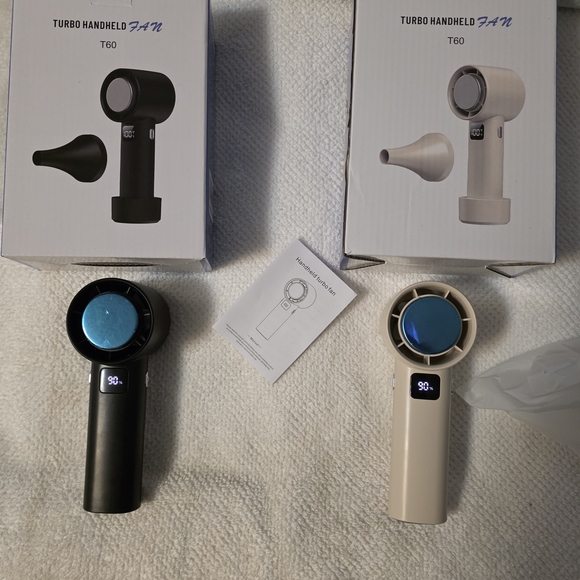 Turbo handheld fan t60 | Other | Turbo Handheld Fan T6 Black And White ...